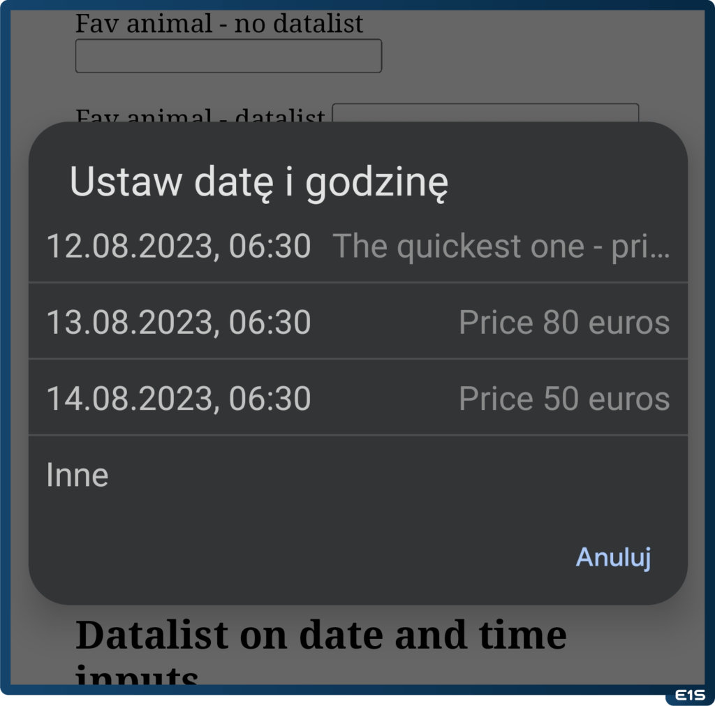 Improve your app's UX with datalist! - Edge1s