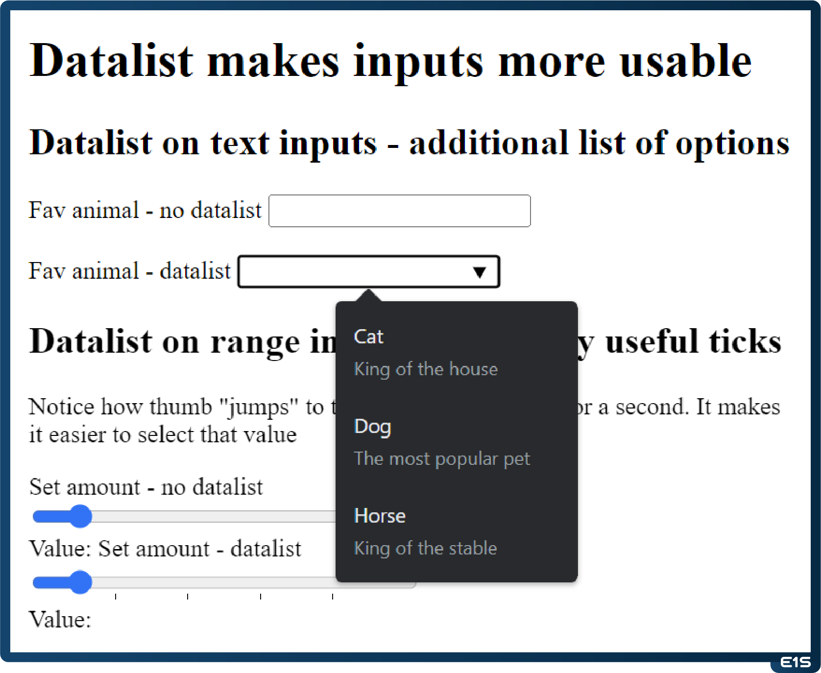 Improve your app's UX with datalist! - Edge1s