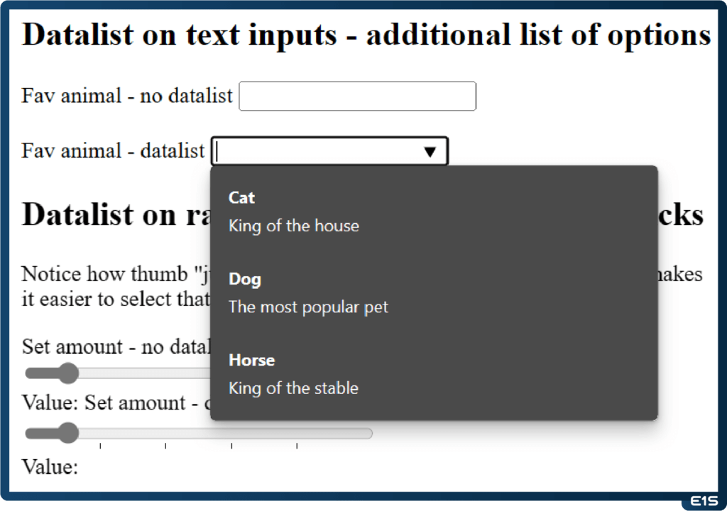 Improve your app's UX with datalist! - Edge1s