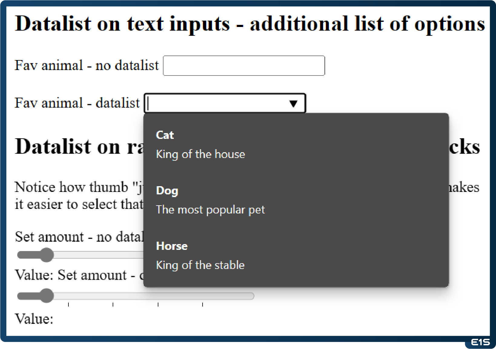Improve your app's UX with datalist! - Edge1s